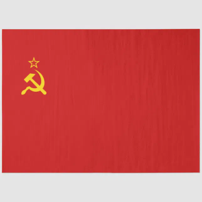 Soviet Union (USSR) (Communist Hammer and Sickle) Tissue Paper | Zazzle