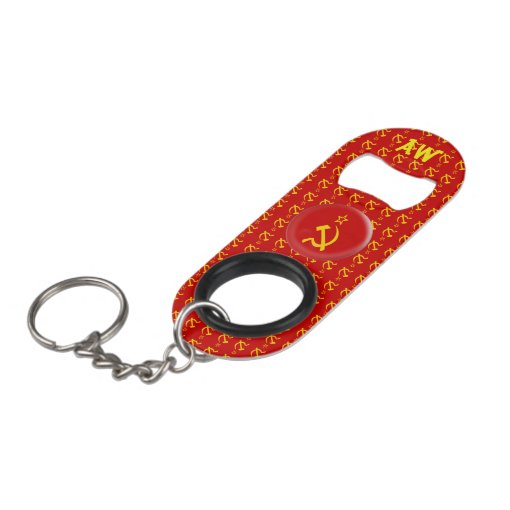Soviet Union - USSR Flag Keychain Bottle Opener | Zazzle