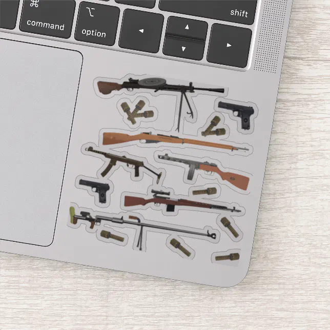 Soviet WW2 Weapons Sticker | Zazzle