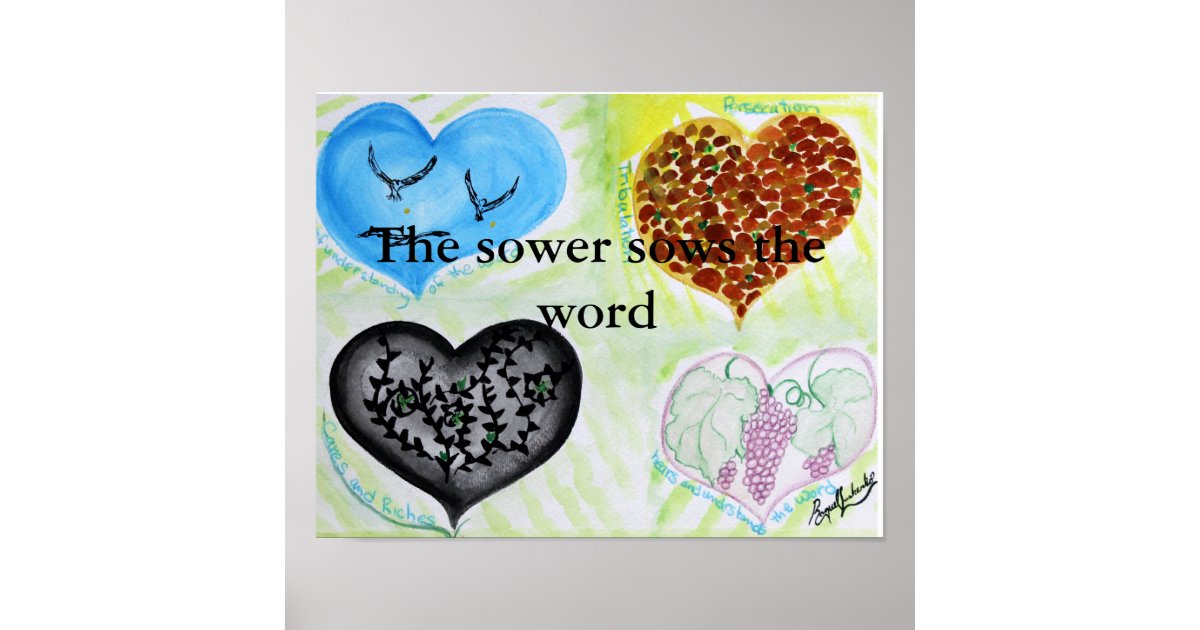 Sow The Word Poster | Zazzle