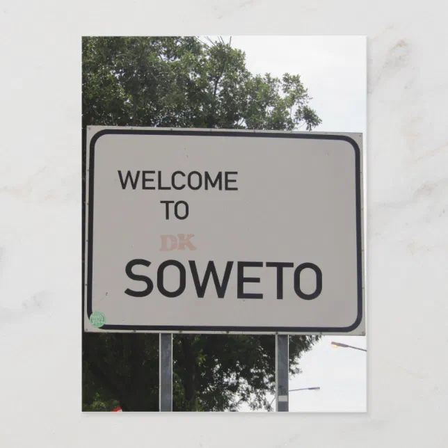 soweto welcome sign postcard | Zazzle