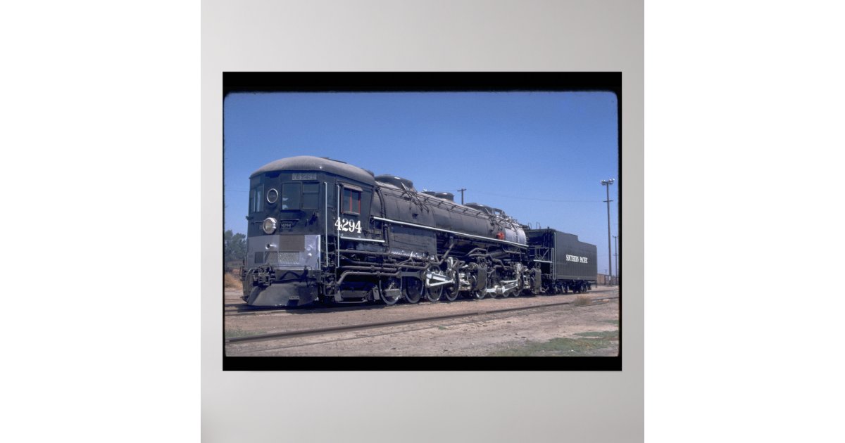 SP 4-8-8-2 cab, forward Mallet #4294_Trains Poster | Zazzle