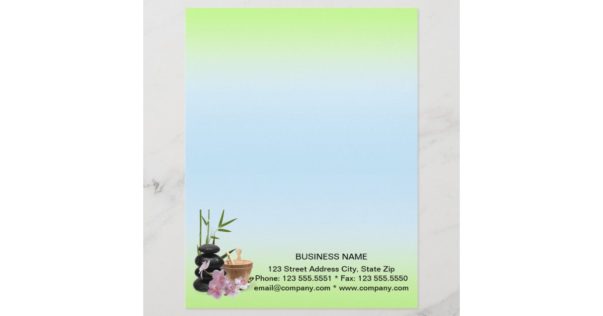 SPA & Beauty Resort Letterhead | Zazzle