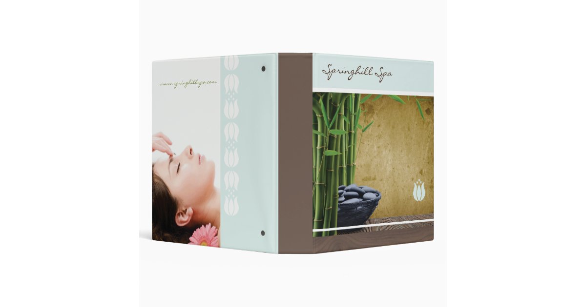 Spa Binder | Zazzle