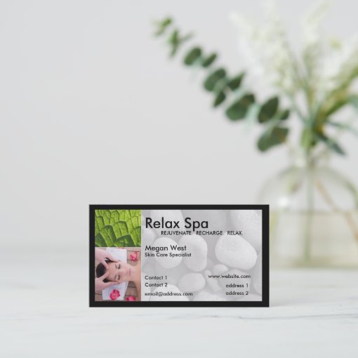 Spa business card | Zazzle
