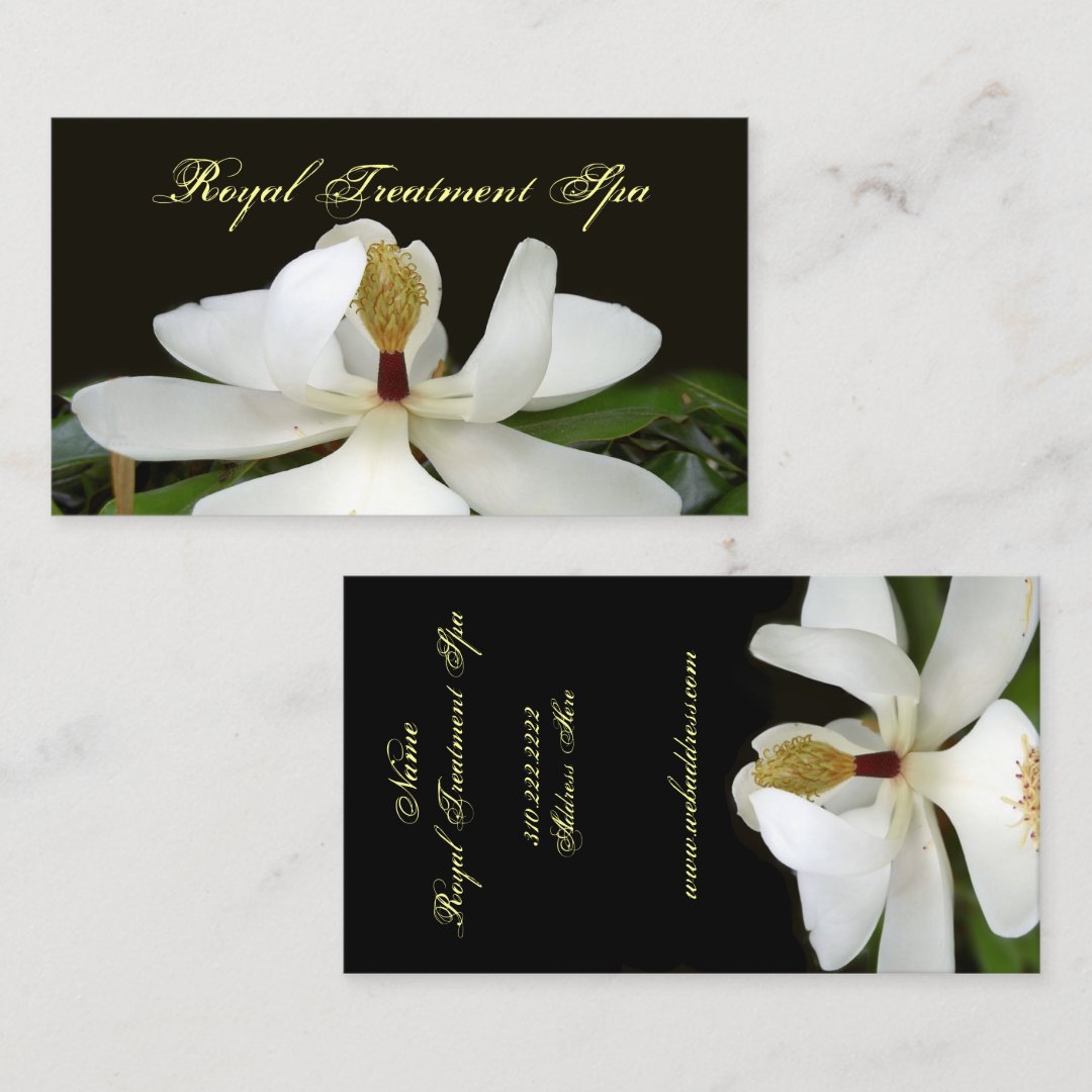 Spa cards business cards | Zazzle