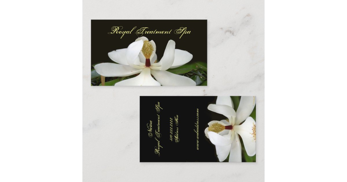 Spa cards business cards | Zazzle