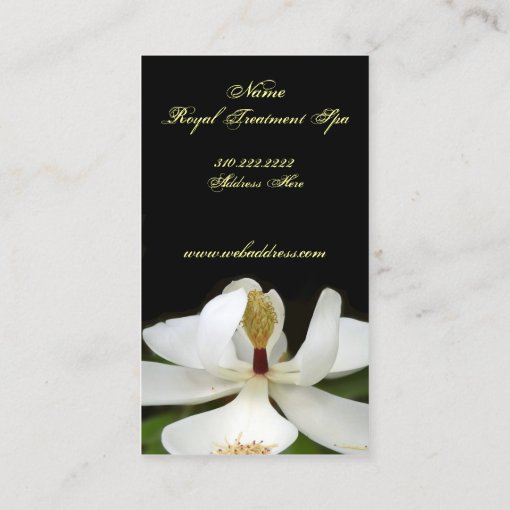 Spa cards business cards | Zazzle