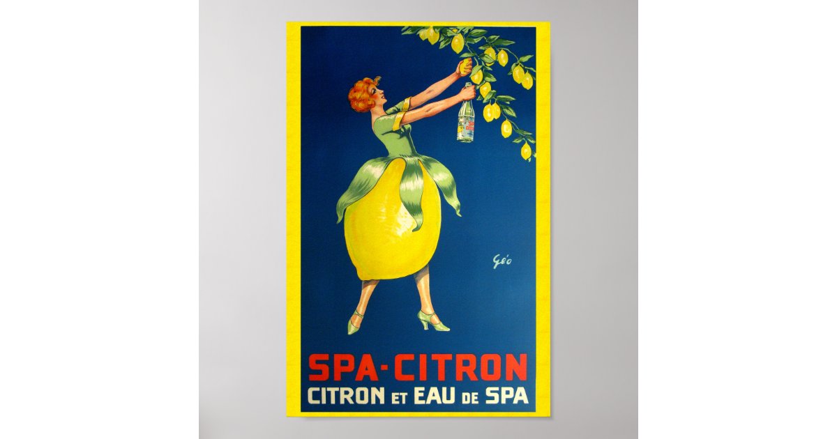 Spa Citron Poster | Zazzle