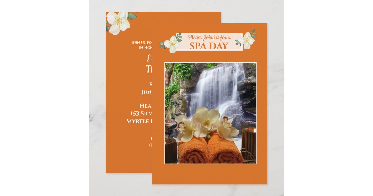 Spa Day Invitation | Zazzle