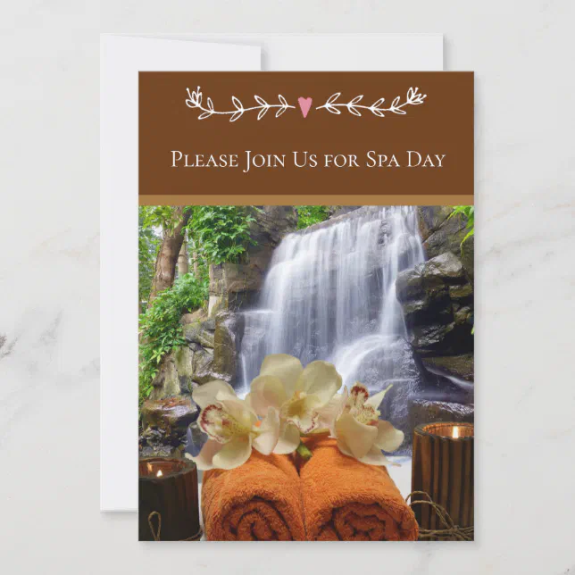 Spa Day Invitation | Zazzle