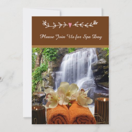 Spa Day Invitation | Zazzle