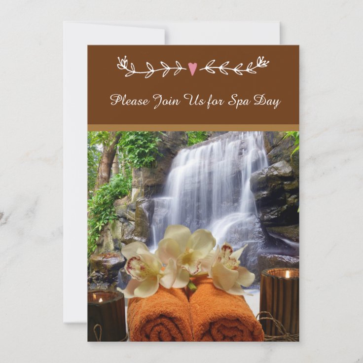 Spa Day Invitation | Zazzle