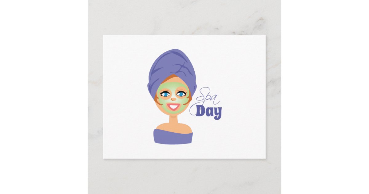 Spa Day Postcard | Zazzle