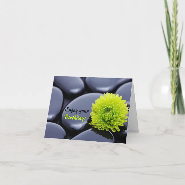 Spa-Like Birthday Wishes Card | Zazzle