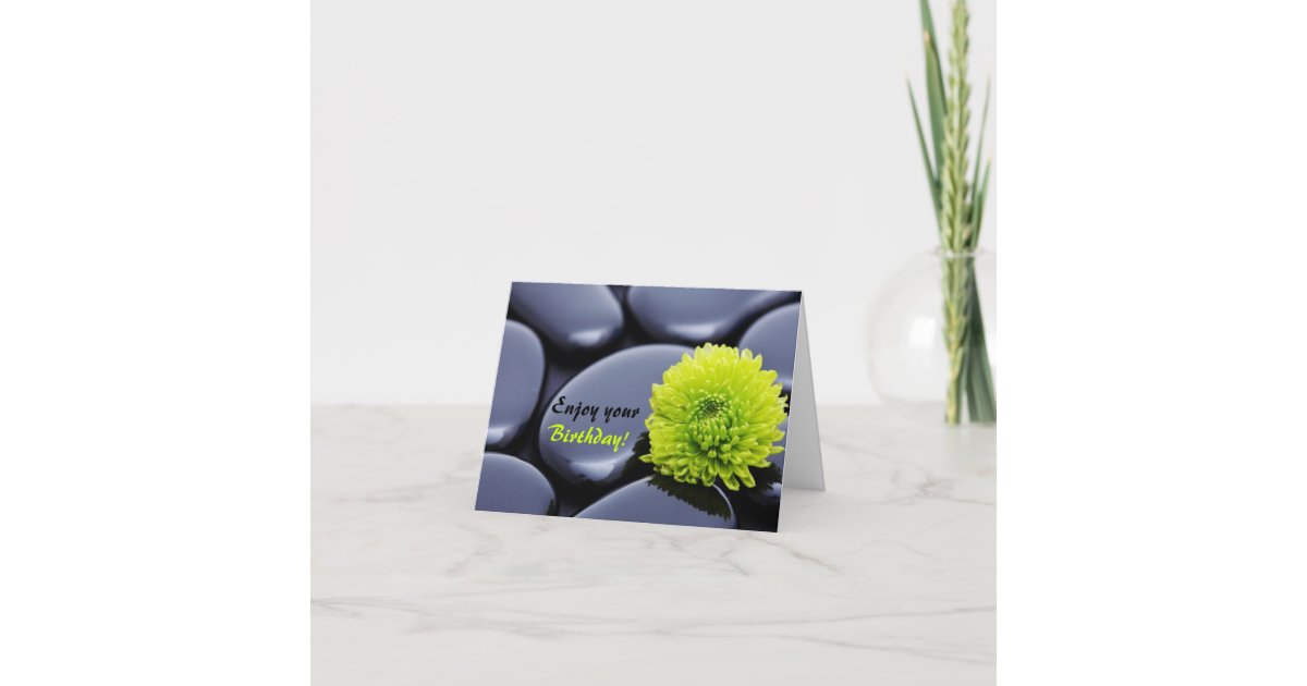 Spa-Like Birthday Wishes Card | Zazzle