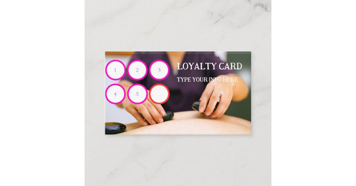 SPA LOYALTY CARD | Zazzle