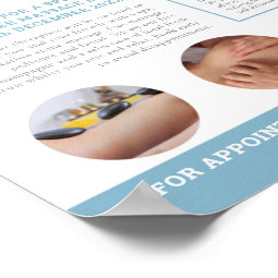 Spa massage wellness centre treatment promo poster | Zazzle