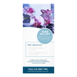 Spa massage wellness promotional marketing rack card | Zazzle