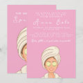 Spa Party Birthday Pamper Day Kids Invitation | Zazzle