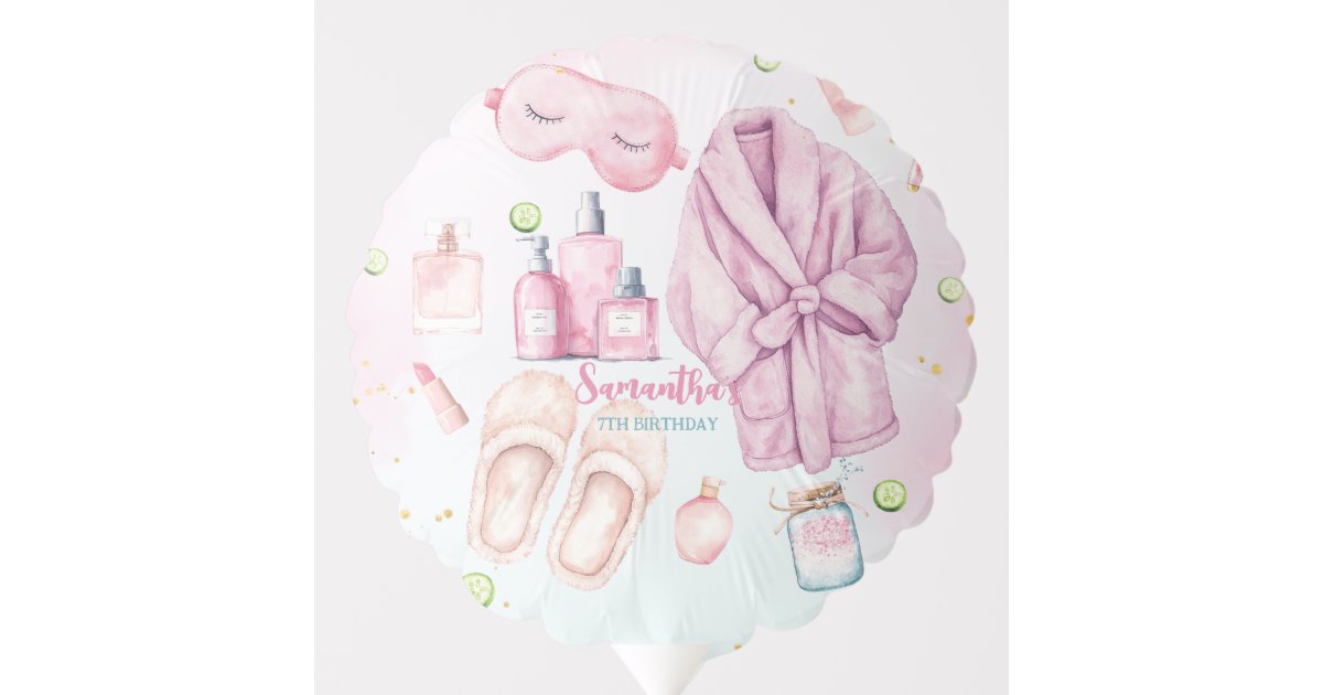 Spa Party Birthday, Sleepover, Slumber Party Balloon | Zazzle