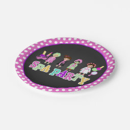 Spa Party Paper Plate - People | Zazzle