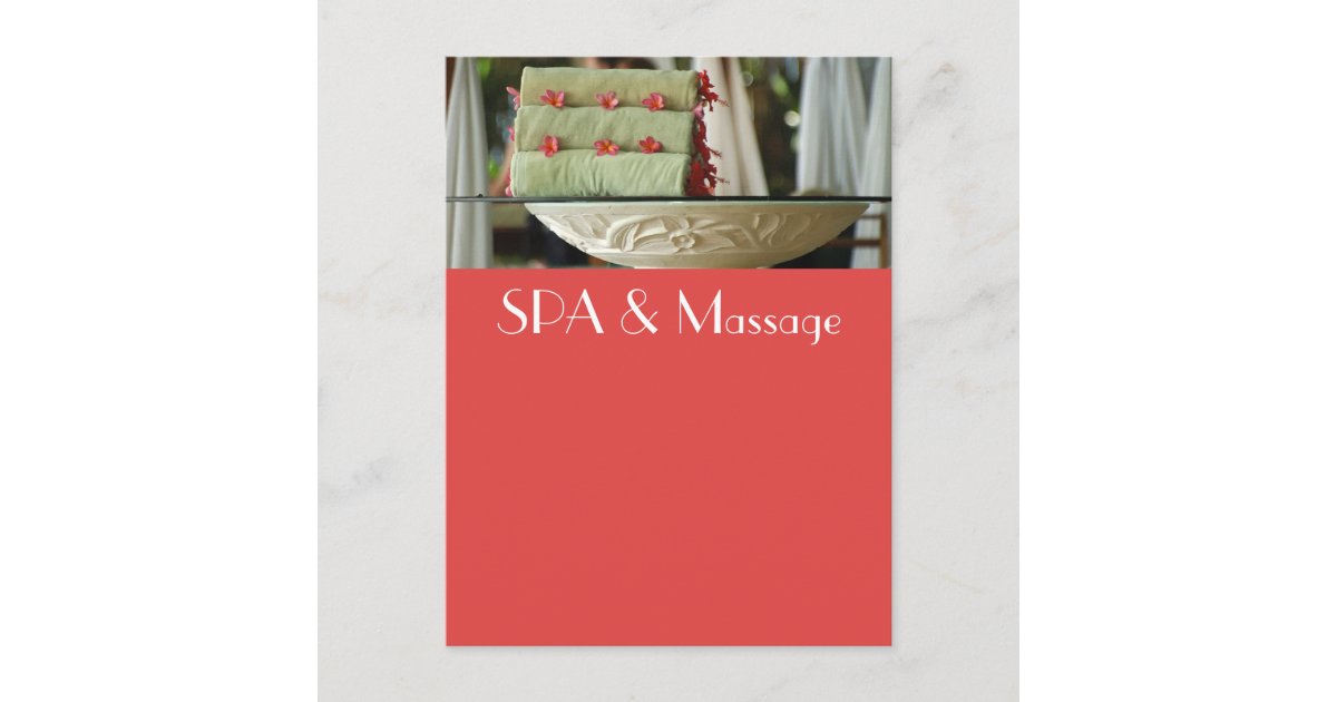 SPA POSTCARD | Zazzle
