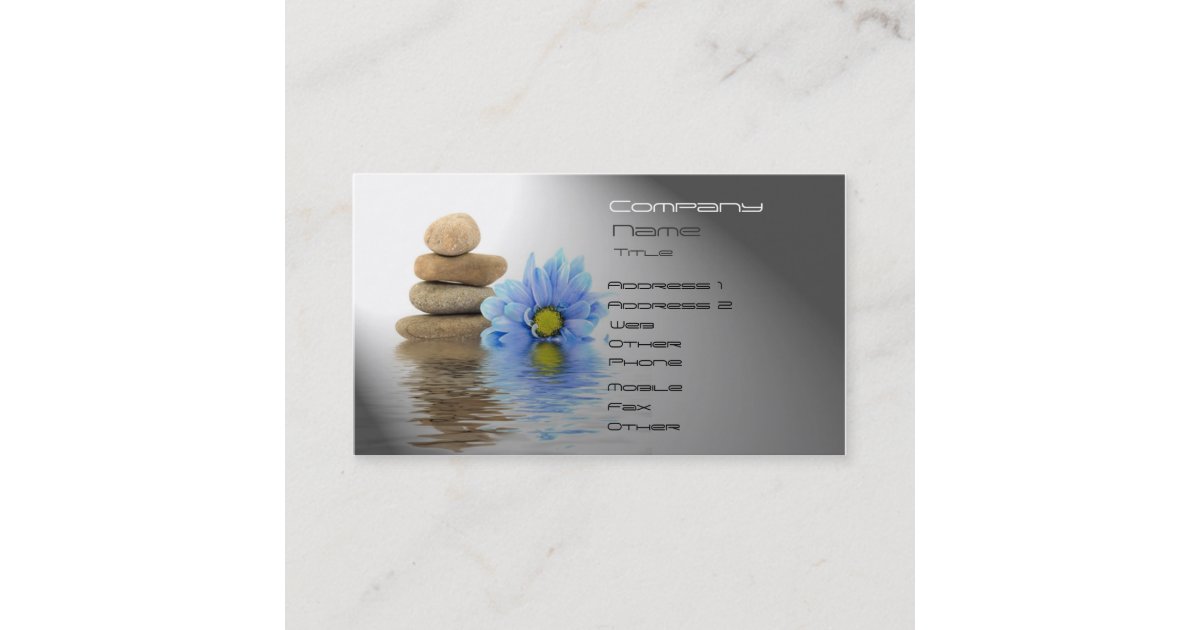 SPA, Wellness, Massage Business Card | Zazzle