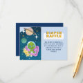 Space Alien Baby Shower Diaper Raffle Enclosure Card | Zazzle