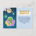 Space Alien Baby Shower Diaper Raffle Enclosure Card | Zazzle