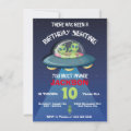 Space Alien Invasion Birthday Party Invitation | Zazzle
