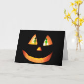Space Alien Jack-O-Lantern Halloween Card | Zazzle
