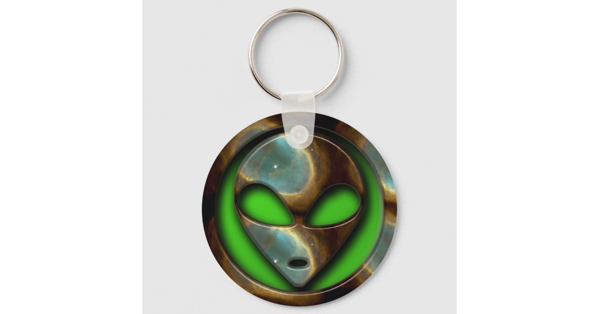 SPACE ALIEN KEYCHAIN | Zazzle