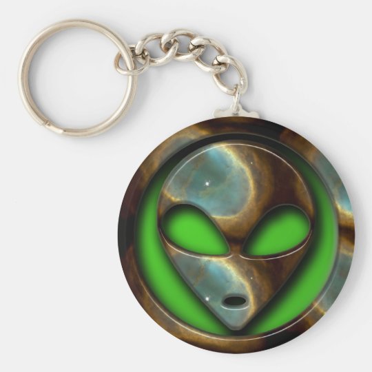 SPACE ALIEN KEYCHAIN | Zazzle.com