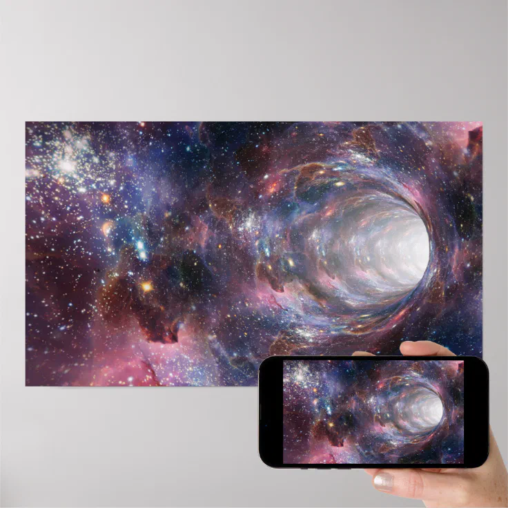 Space and Time Travel Wormhole Vortex Portal Poster | Zazzle