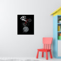 Space Astronaut Biker Riding Bike Galaxy Cosmic Poster | Zazzle