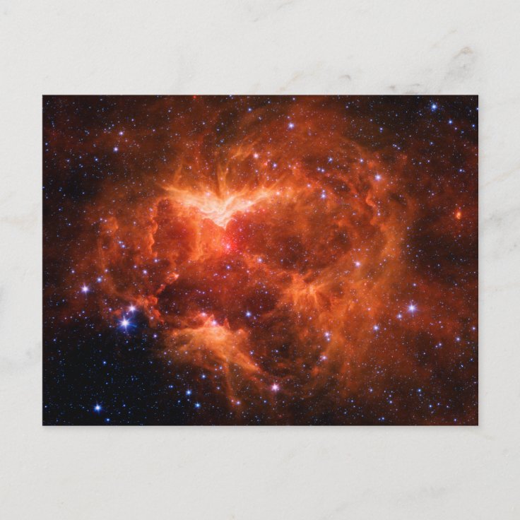 Space, astronomy, Jack-o-lantern Nebula, galaxy Postcard | Zazzle