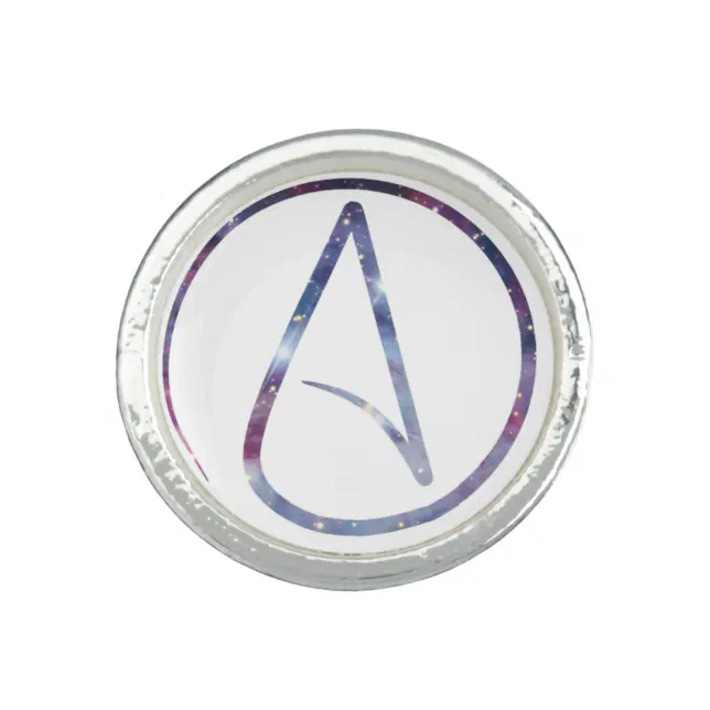 Space Atheist Symbol Ring | Zazzle
