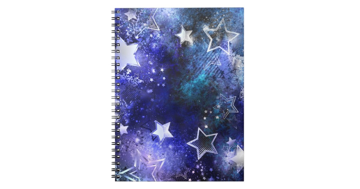 Space Background with Stars Notebook | Zazzle