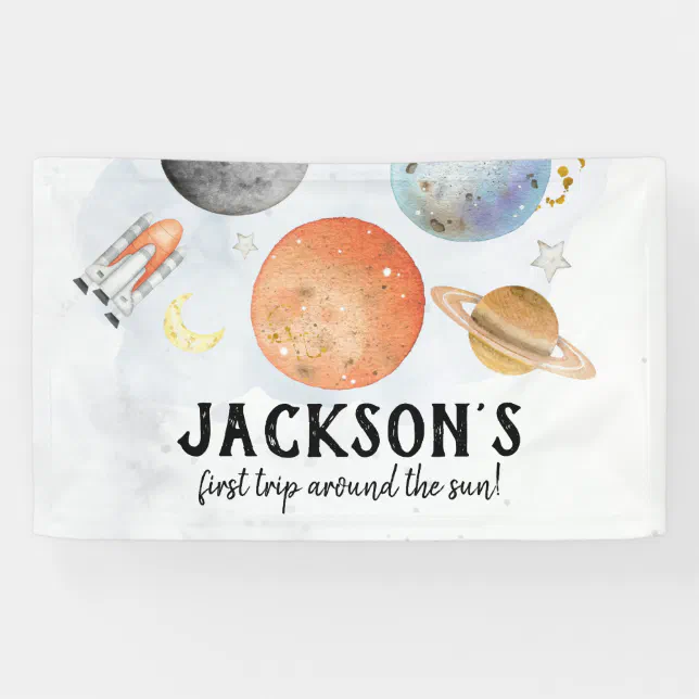 space banner, outer space banner | Zazzle