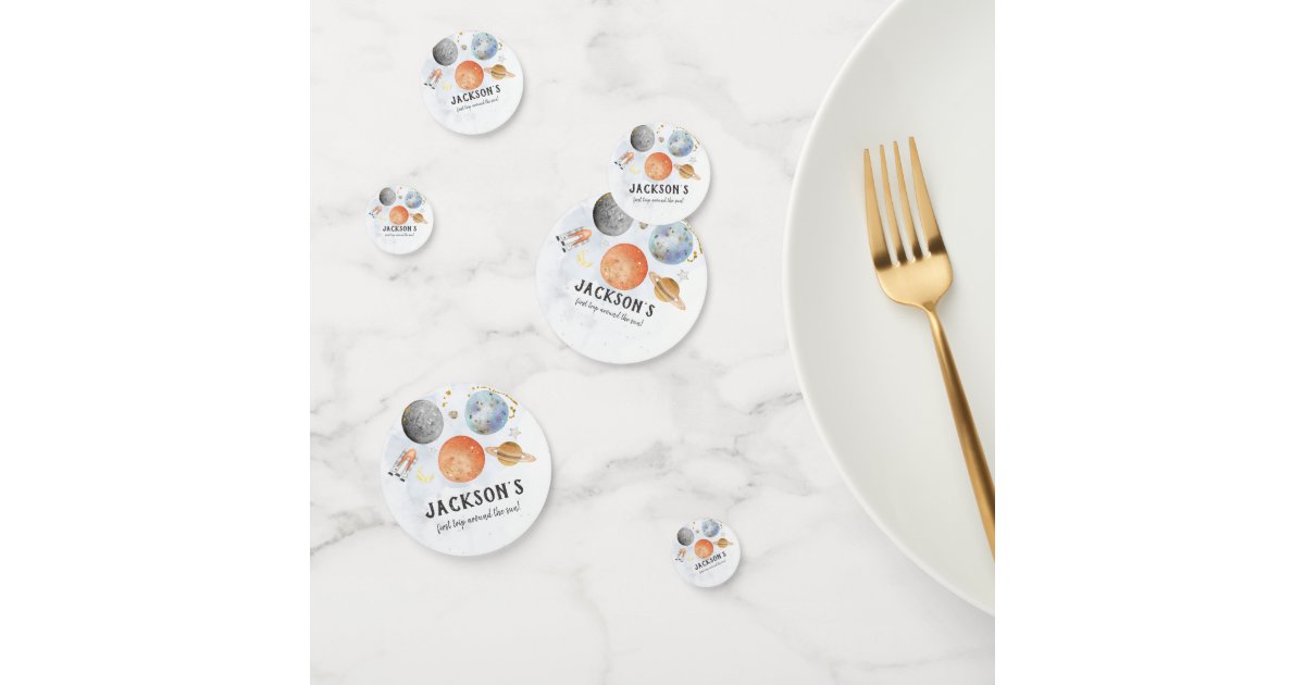 Space birthday confetti | Zazzle