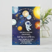 Space Birthday Party Invitation | Zazzle