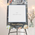 Space Birthday Photo Prop Frame Foam Board | Zazzle