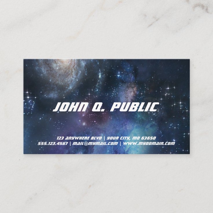 Space Business Card | Zazzle