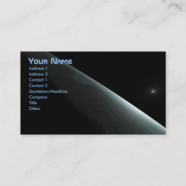 Space Business Card | Zazzle