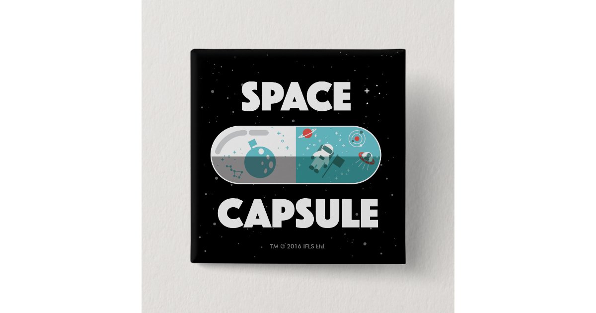 Space Capsule Button | Zazzle