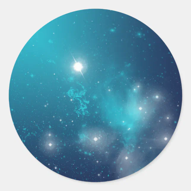 space classic round sticker | Zazzle