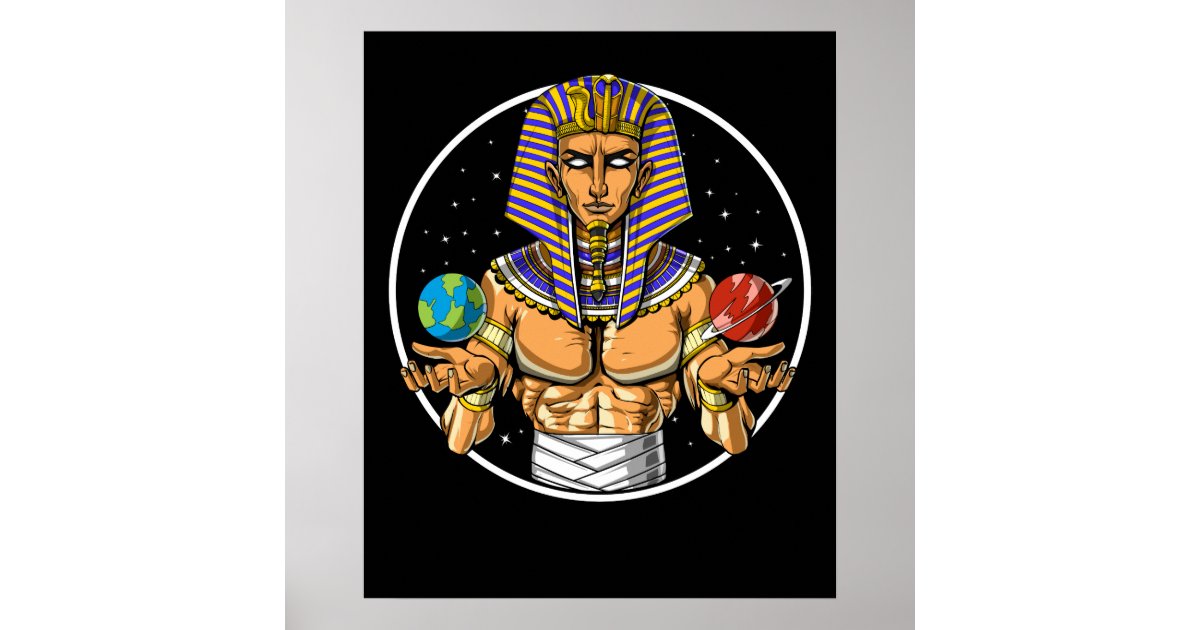 Space Egyptian Pharaoh Poster | Zazzle