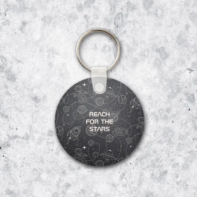 Space Exploration Galaxy Universe Star Personalize Keychain | Zazzle