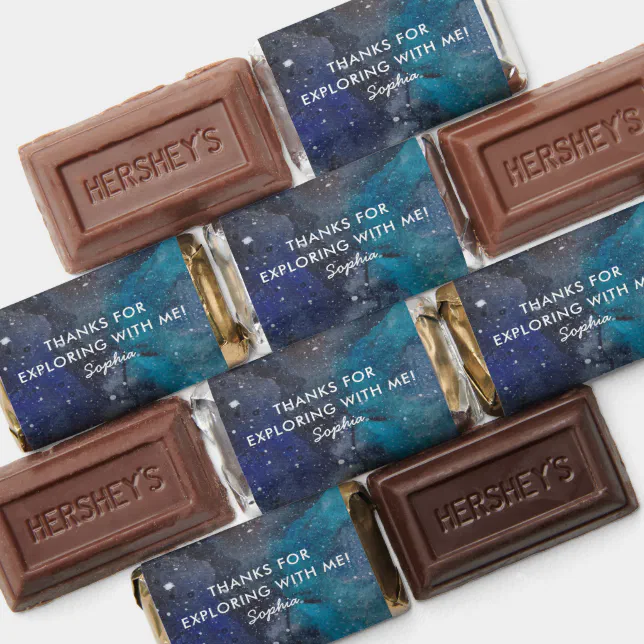 Space Explorer Party Galaxy Custom Hershey's Miniatures | Zazzle